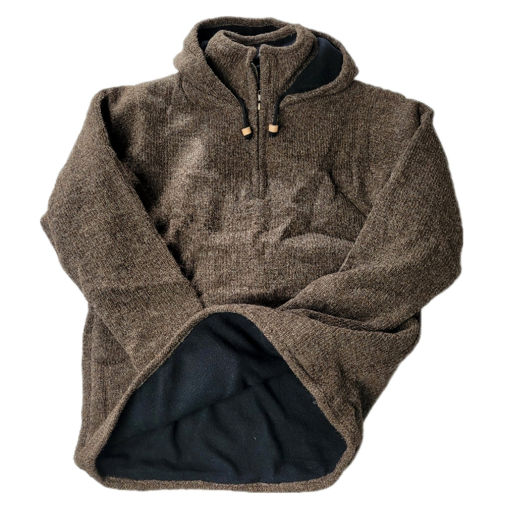 Hood Pull Over Brown – alpinepeaknz